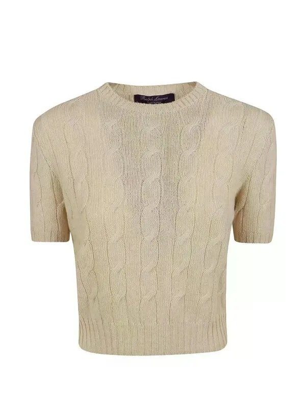 Polo Ralph Lauren Cashmere Cable-knit Cropped Jumper - Neutrals