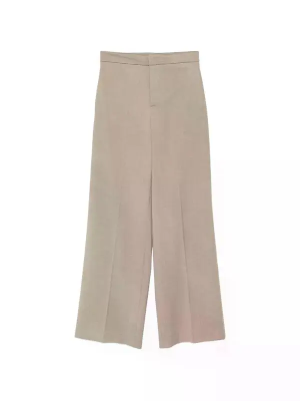 TWINSET Pressed-crease Wide-leg Trousers