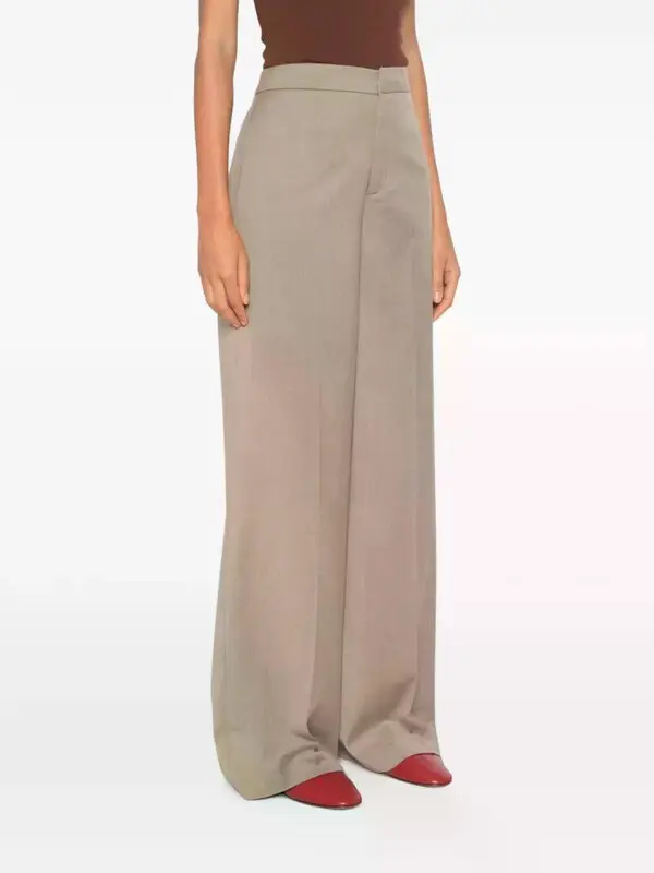TWINSET Pressed-crease Wide-leg Trousers
