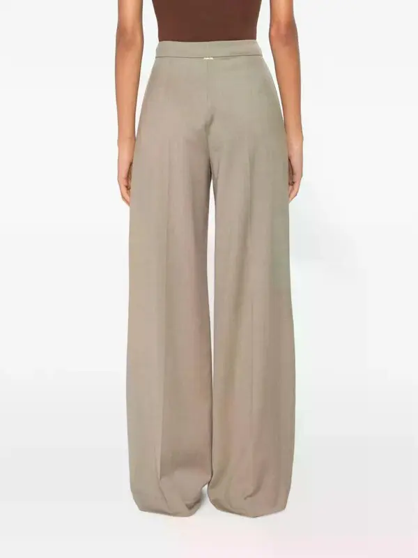 TWINSET Pressed-crease Wide-leg Trousers