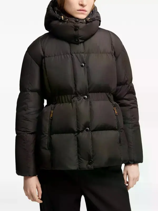Moncler Agneux Hooded Short Down Jacket