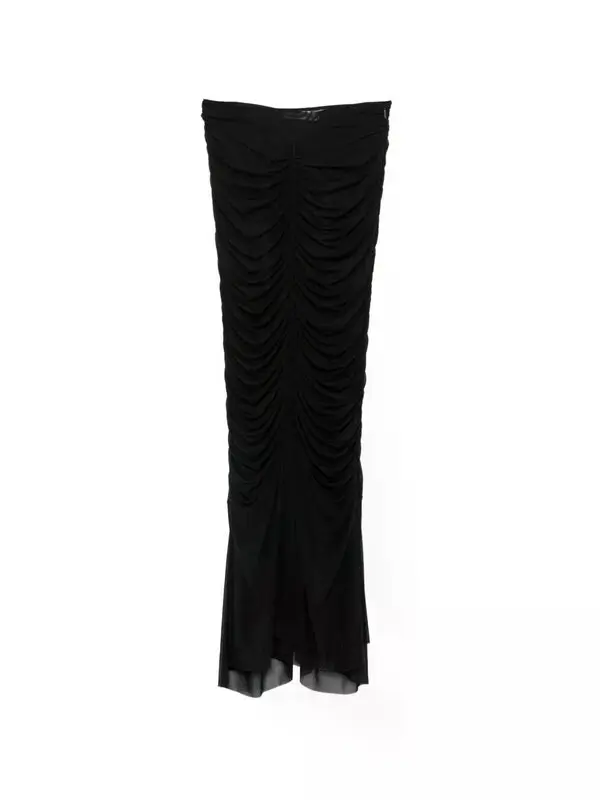 Viktor & Rolf Ruched Maxi Skirt - Black