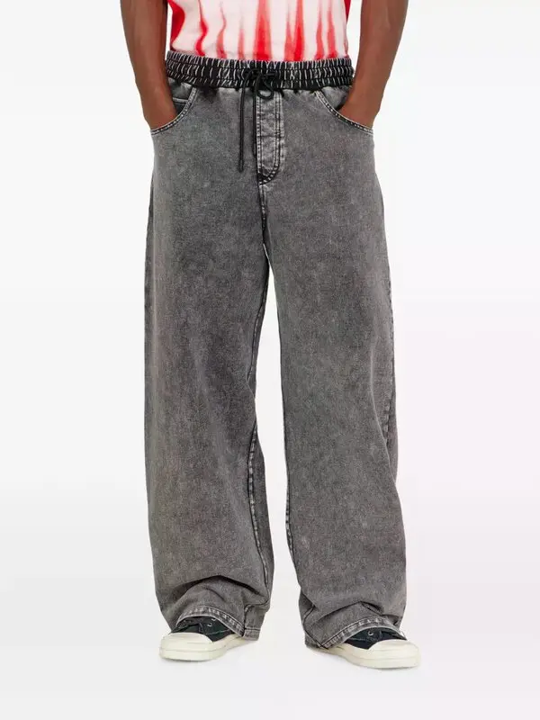 DIESEL® Sweatpants With Denim Effect