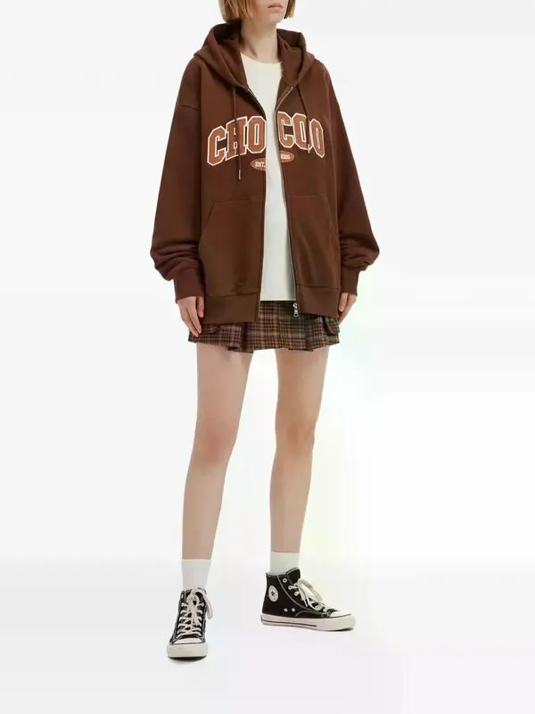 CHOCOOLATE Logo-detail Zip-up Sweatshirt