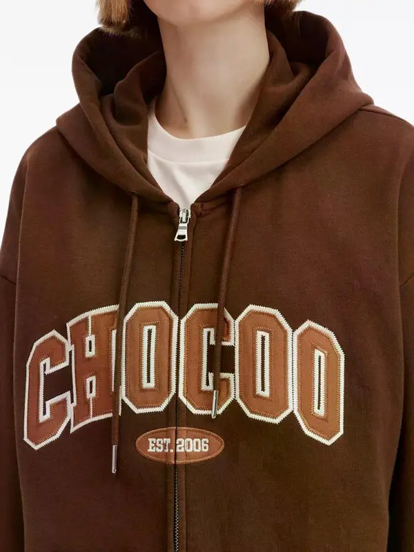 CHOCOOLATE Logo-detail Zip-up Sweatshirt