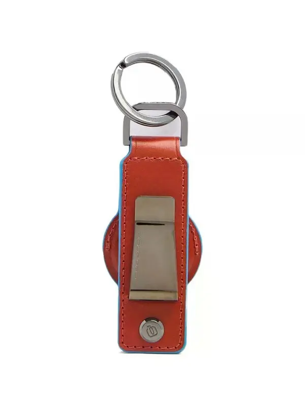 PIQUADRO Logo-plaque Leather Keyring