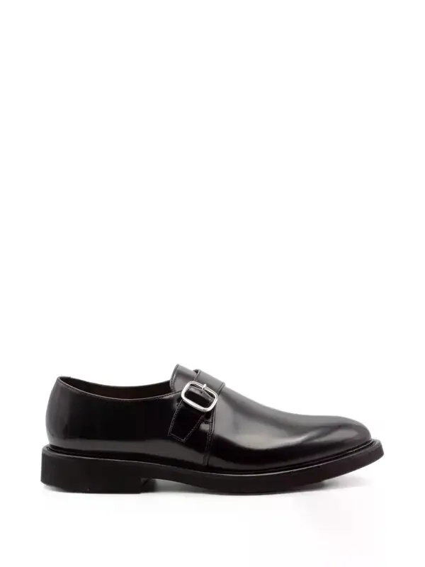 DOUCAL'S Buckle-fastening Leather Monk Shoes
