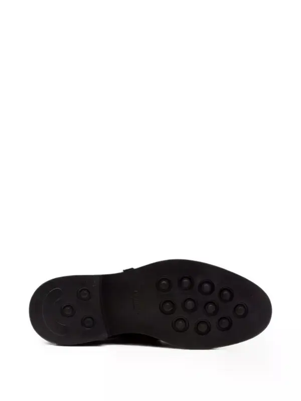 DOUCAL'S Buckle-fastening Leather Monk Shoes