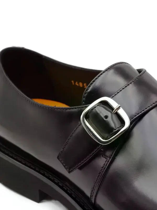 DOUCAL'S Buckle-fastening Leather Monk Shoes