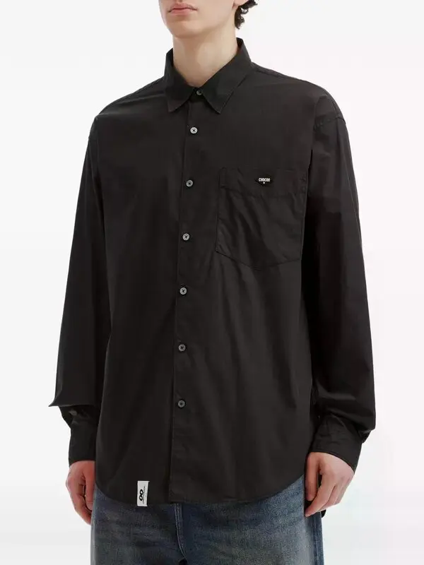 CHOCOOLATE Logo-patch Cotton Shirt