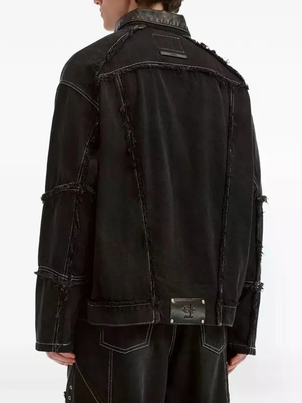 FIVE CM Raw-edge Panelled Denim Jacket