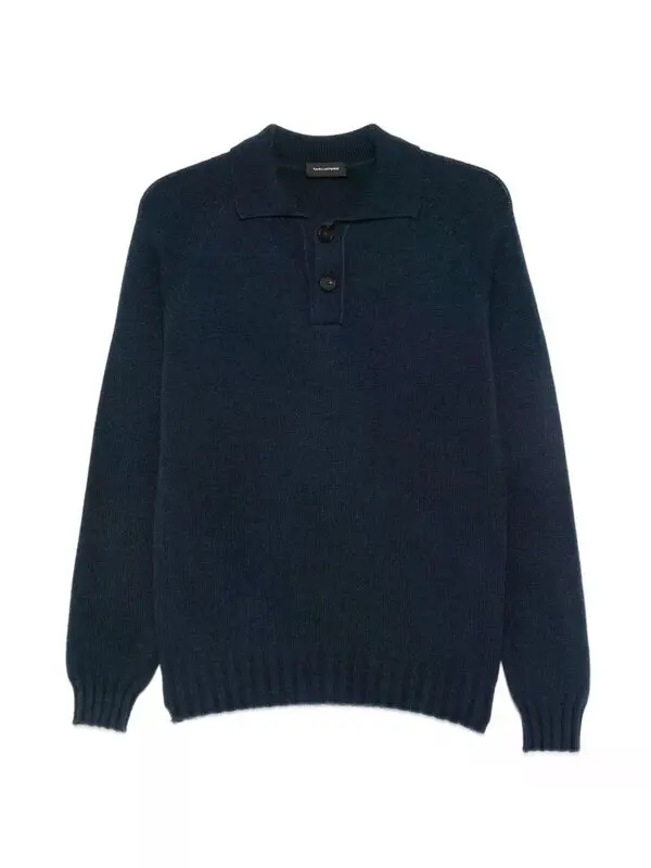 Tagliatore Voltaire Knit Raglan-sleeve Polo Shirt