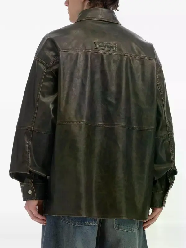 Izzue Faded-effect Shirt Jacket