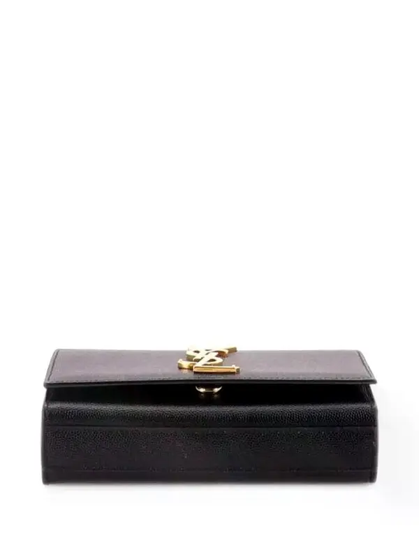 Saint Laurent Classic Monogram Grainy Leather Small Crossbody Bag