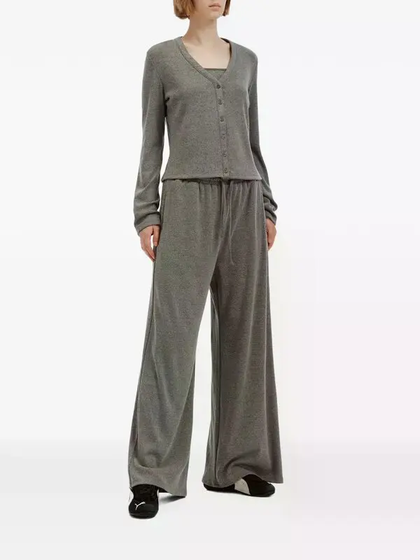 Izzue Button-up Cardigan And Track Pants Set
