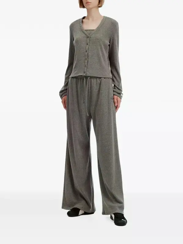 Izzue Button-up Cardigan And Track Pants Set