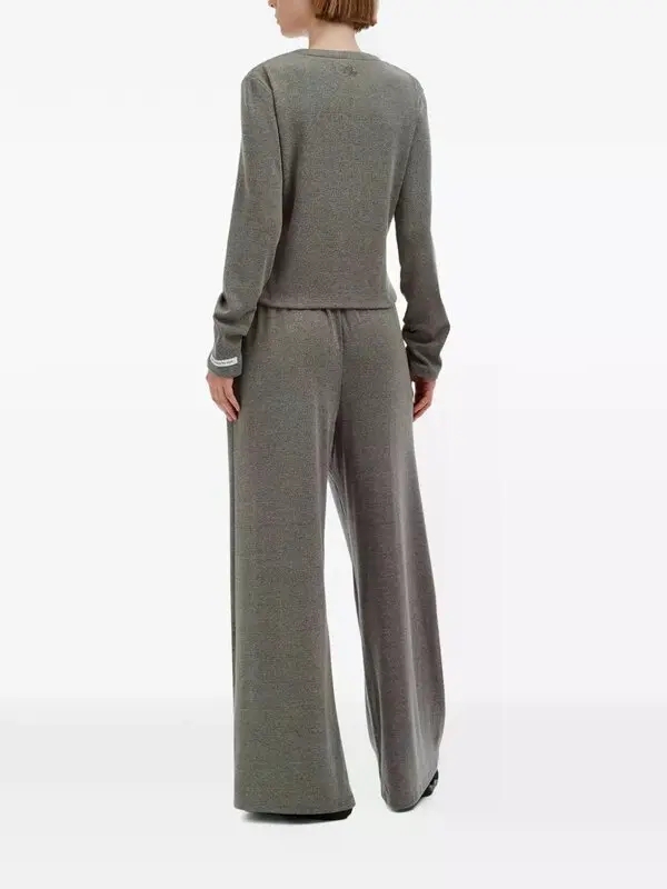 Izzue Button-up Cardigan And Track Pants Set