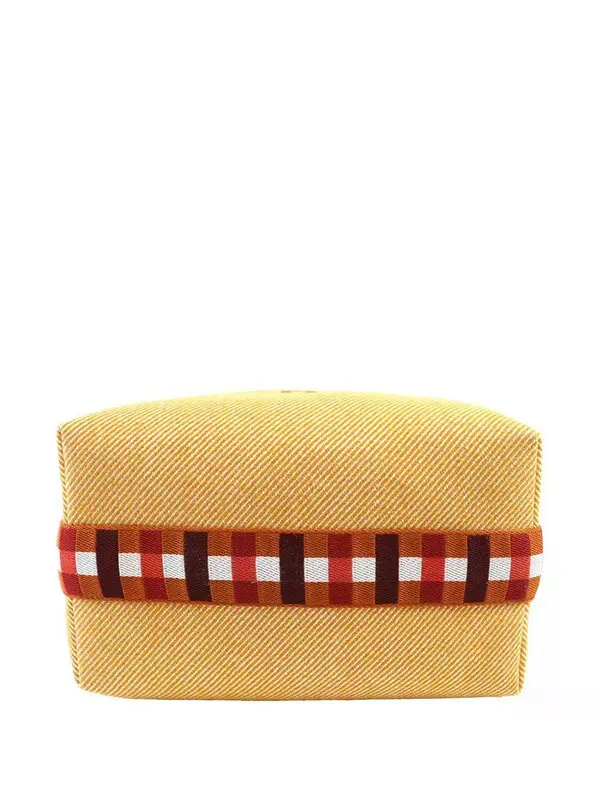Hermès Wool Bride A Brac Au Carre Case Vanity Bag - Orange