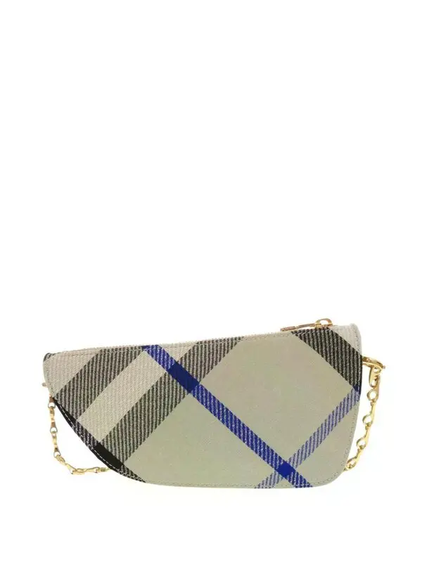 Burberry 2000-2017 Micro Supernova Check Canvas Shield Crossbody Bag