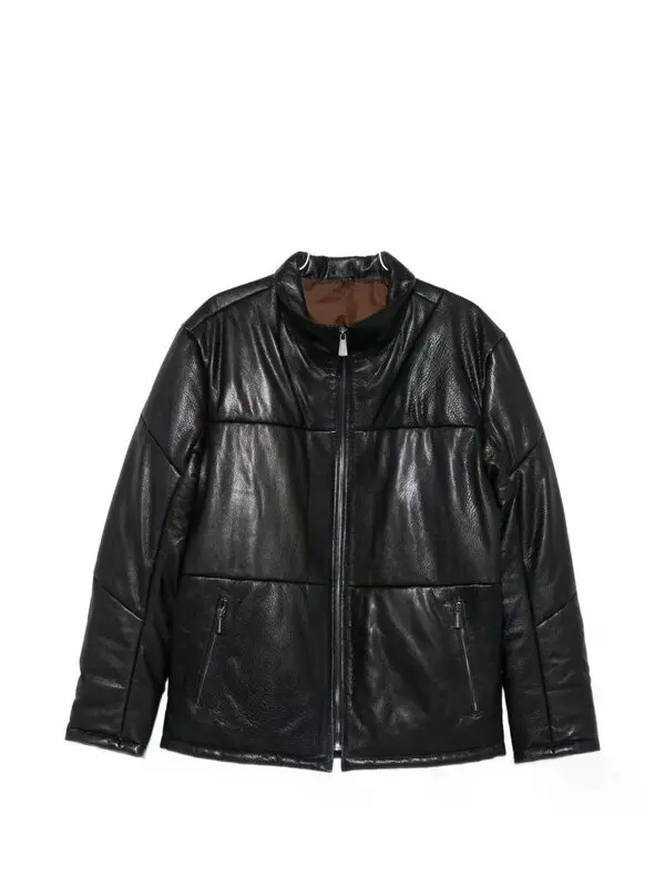 SERGIO MORETTI FIRENZE Quilted Leather Jacket
