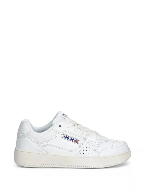 Sketchers Perforated Panelled Sneakers - White