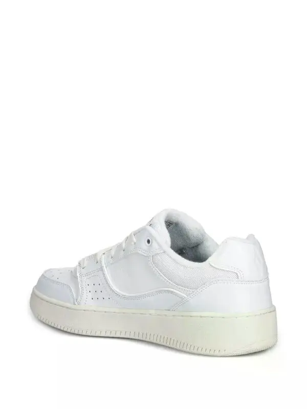 Sketchers Perforated Panelled Sneakers - White