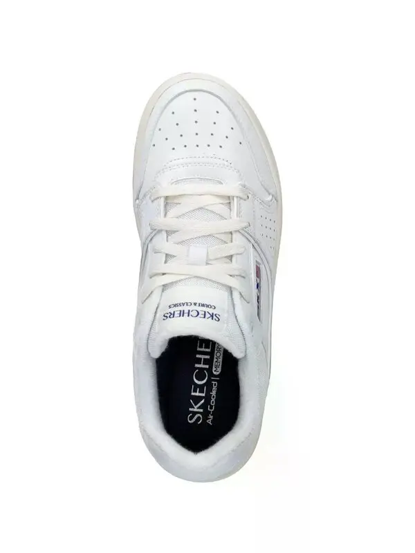 Sketchers Perforated Panelled Sneakers - White