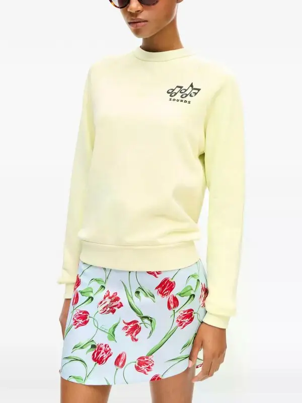 Kenzo Sounds Embroidered Raglan-sleeve Sweatshirt