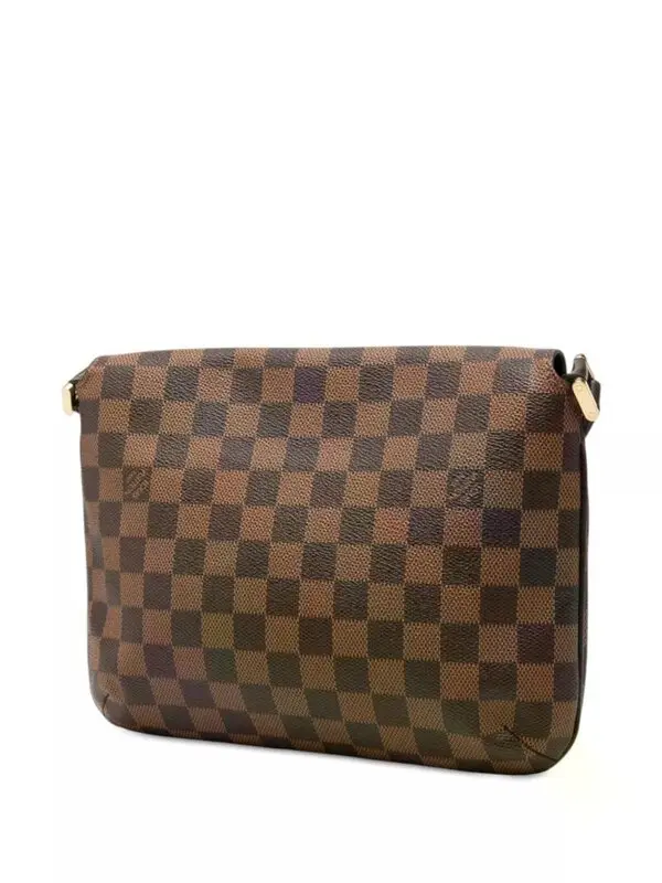 LOUIS VUITTON Damier Ebene Musette Tango Short Strap Shoulder Bag