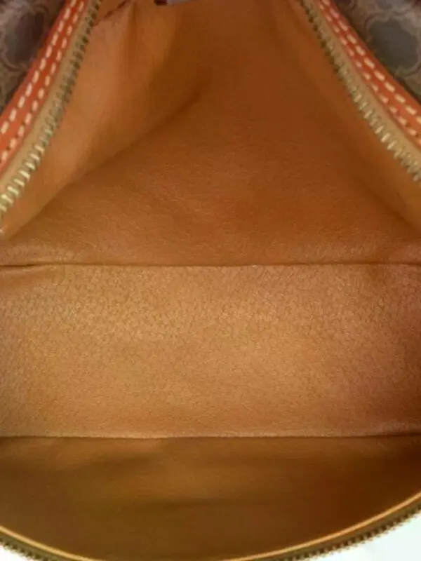 Celine Macadam Coated Canvas Vanity Bag - Brown