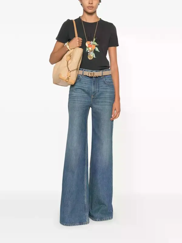 Chloé Fruit-print Logo-print T-shirt