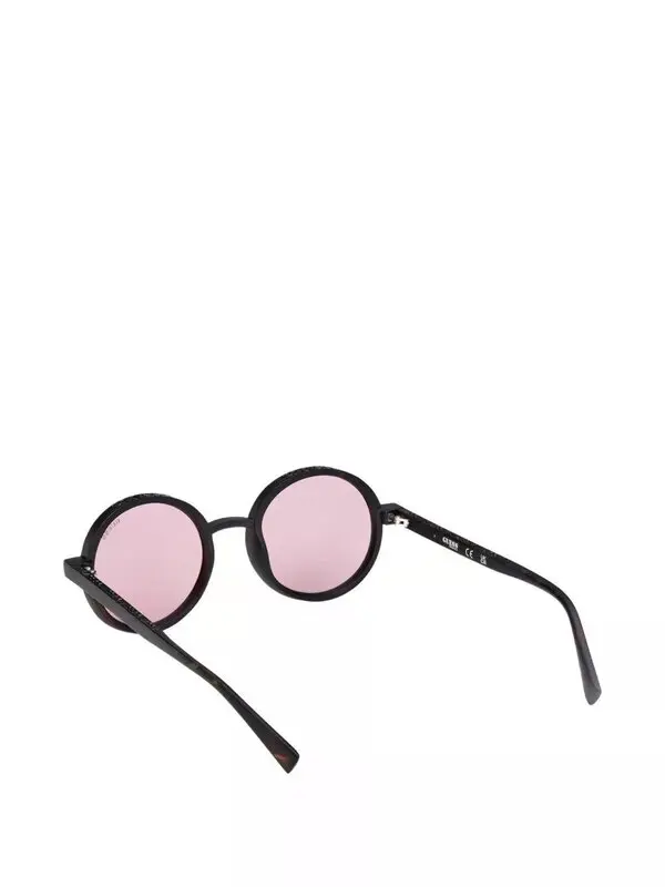 Guess Round-frame Logo-embossed Sunglasses