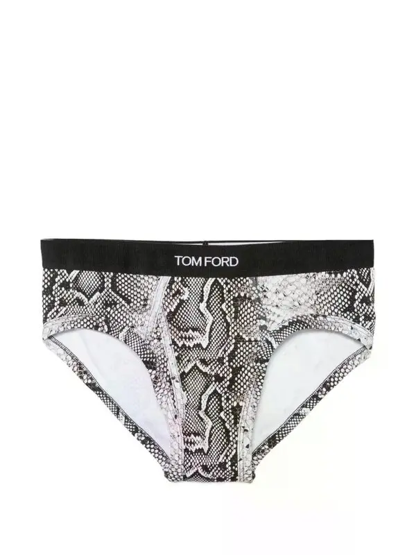 TOM FORD Leopard-print Boxer Briefs - Black