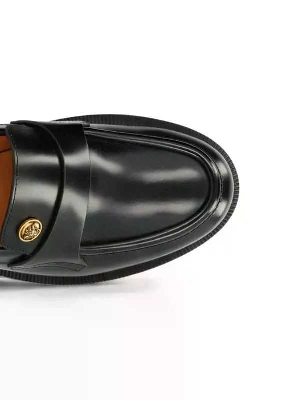 Versace Manu Leather Loafers