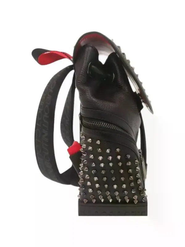 CHRISTIAN LOUBOUTIN 2010-2026 Bicolor Grained Calfskin Spike Explorafunk Backpack