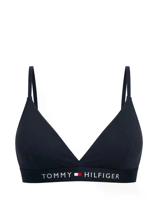 Tommy Hilfiger Original Logo Bralette Bikini Top - Blue