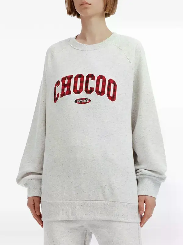 CHOCOOLATE Logo-appliqué Raglan-sleeve Hoodie