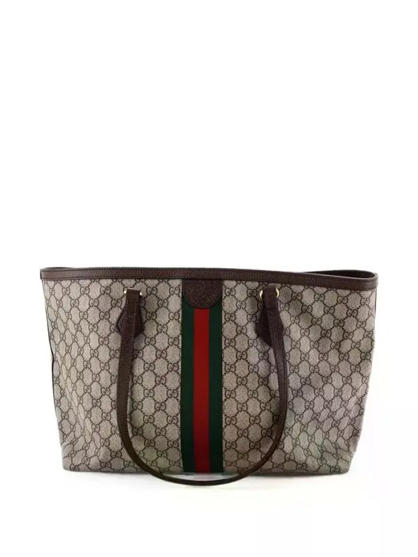 Gucci Ophidia Shopping Gg Coated Canvas Medium Tote Bag