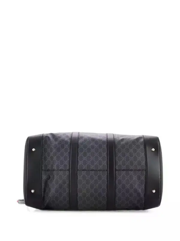 Gucci Convertible Duffle Bag Gg Coated Canvas Large Satchel