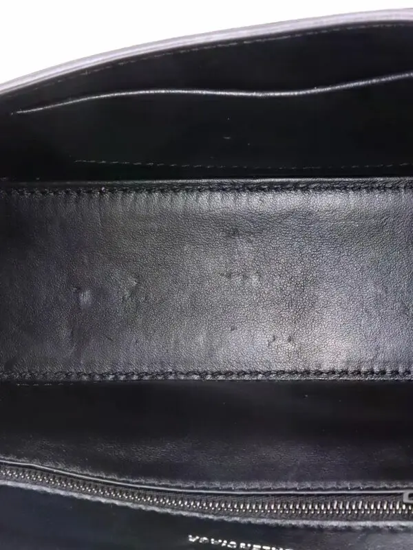 Balenciaga Hourglass Stretch Top Handle Bag Crocodile Embossed Leather Satchel