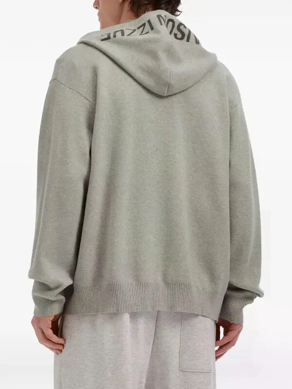Izzue Logo-print Zip-up Hoodie