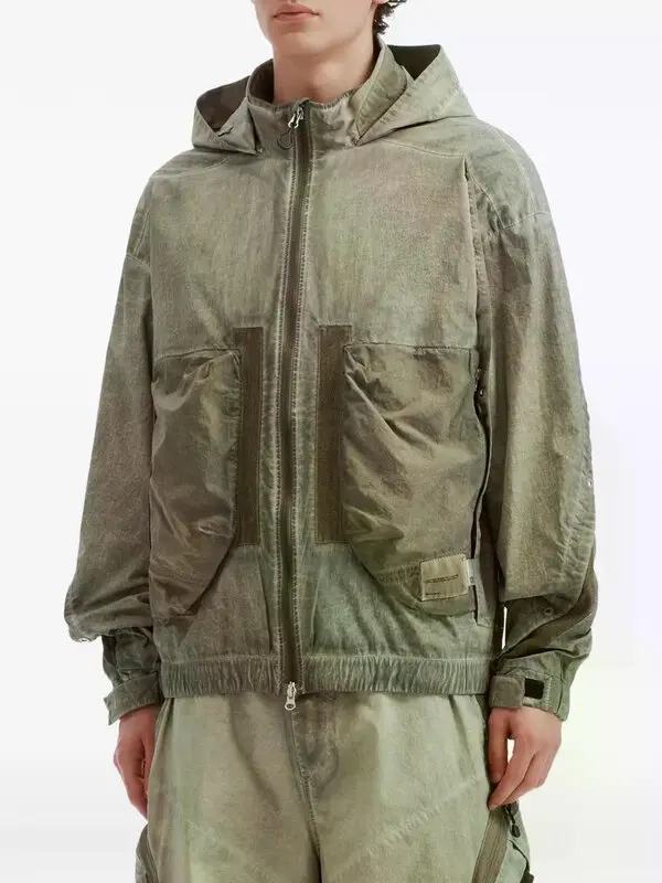 FIVE CM Hooded Panelled Lightweight Jacket