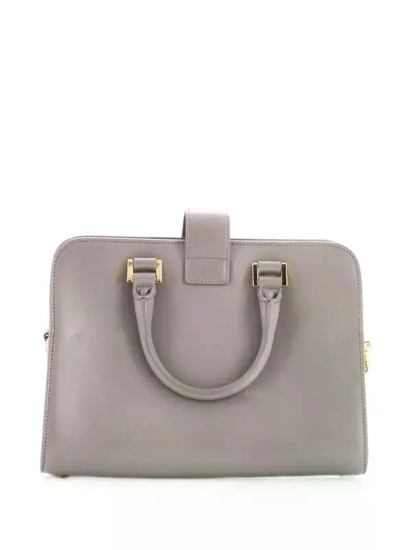 Saint Laurent Monogram Cabas Leather Baby Satchel