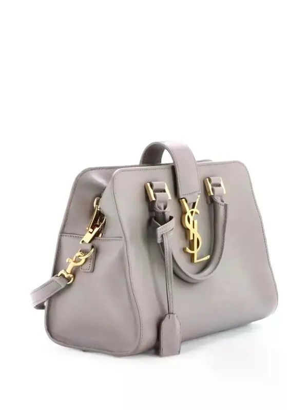 Saint Laurent Monogram Cabas Leather Baby Satchel