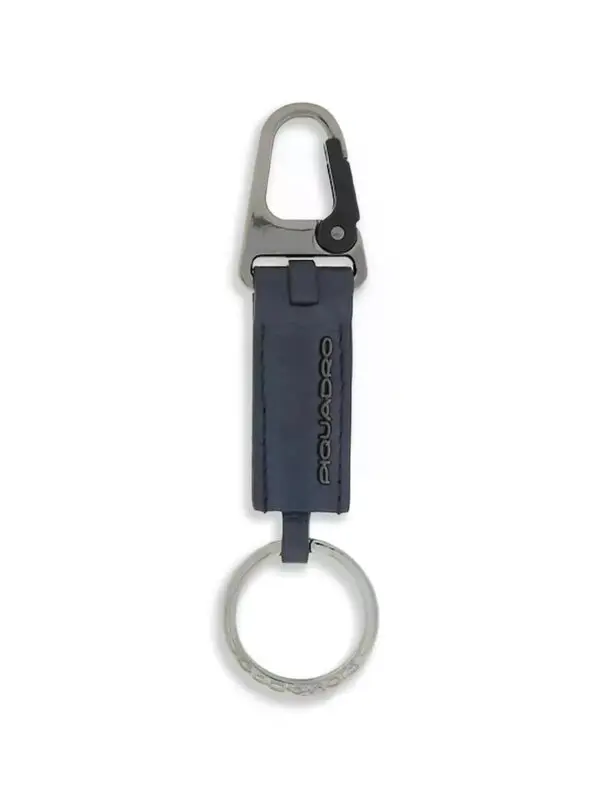 PIQUADRO Carabiner Leather Keyring