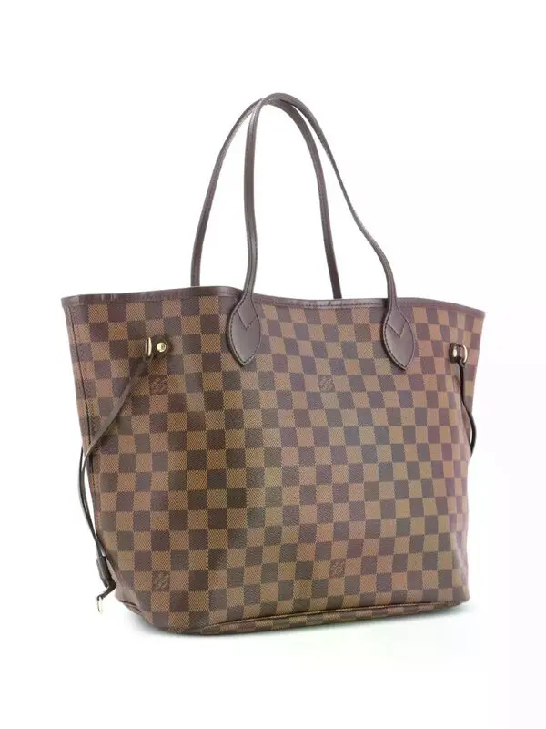 LOUIS VUITTON Neverfull Damier Mm Tote Bag - Brown