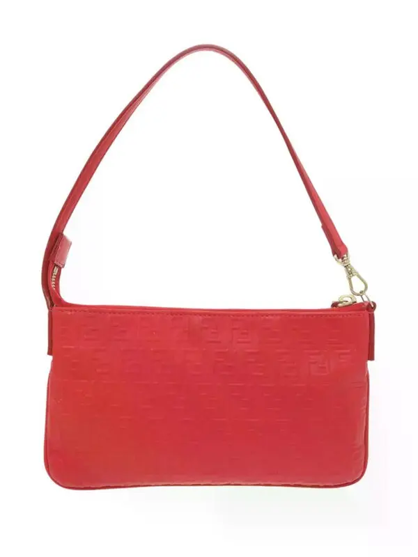 Fendi Zucchino Embossed Nappa Tassel Handbag