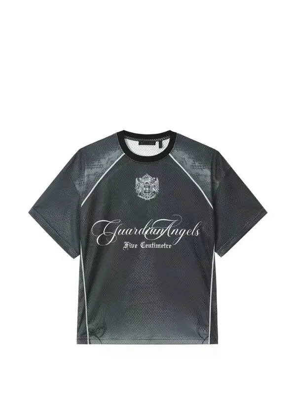 FIVE CM Graphic-print Mesh T-shirt