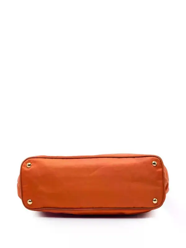 Prada 2013-2026 Saffiano Trimmed Tessuto Tote Bag