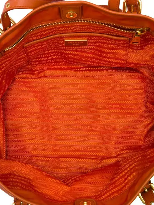 Prada 2013-2026 Saffiano Trimmed Tessuto Tote Bag